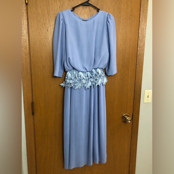 Miss Elliette | Dresses | Vintage Miss Elliette Xs Periwinkle Blue ...